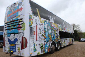 Using Customised Bus Wraps on Band Tour Buses - MM Band Services